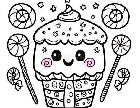 Cute Candy House Coloring Page That Fits Standard 8 5x11 Inch Paper
