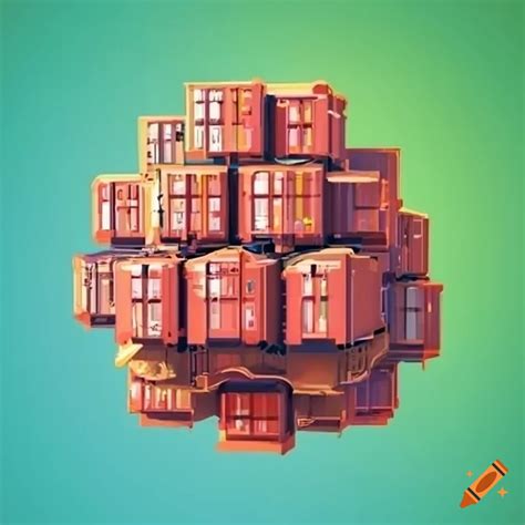 Containers Forming A Cluster In A Kubernetes Orchestration On Craiyon