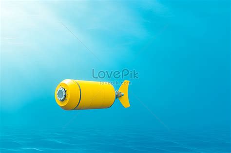 바다 속의 노란 잠수함 배경 사진 및 창의적인 일러스트 무료 다운로드 Lovepik