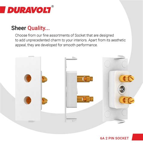 6a 2 Pin Socket Duravolt
