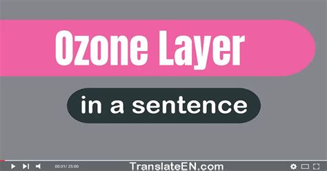 Ozone Layer In A Sentence