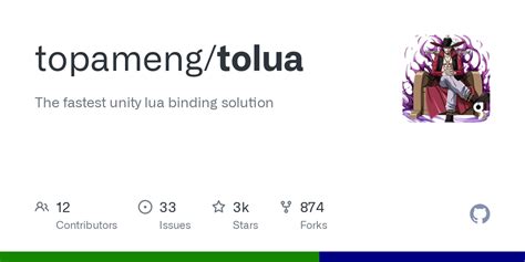 GitHub Topameng Tolua The Fastest Unity Lua Binding Solution GitHub Topameng Tolua The Fastest Unity Lua Binding Solution