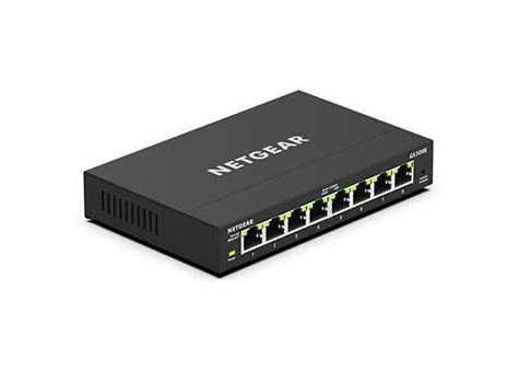 Netgear 8 Port Gigabit Ethernet Smart Managed Plus Switch Gs308e Gs308e 100nas Ethernet