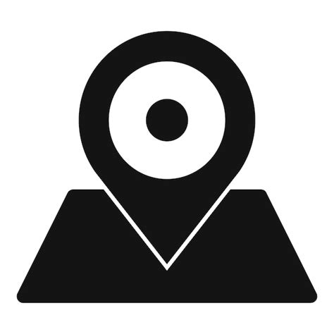 Premium Vector Black Location Pin Showing Position On A Map