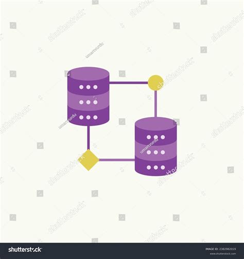 Database Diagram Icon Data Visualization Database Stock Vector Royalty Free 2382982019