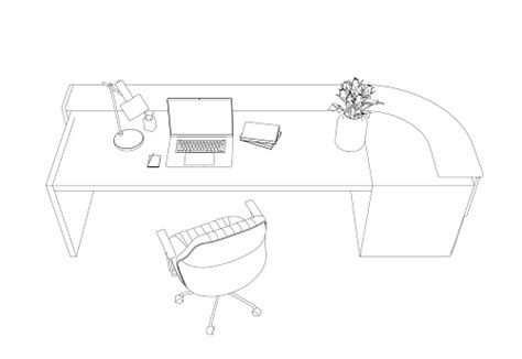 현대 작업 공간 플랫 벡터 일러스트레이션 세트의 개요 사무실 의자와 컴퓨터가 있는 등고선 사무실 책상 또는 테이블 비즈니스 인테리어 디자인 요소 벡터 그림입니다 Lcd에