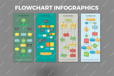 Premium Vector Flowchart Infographic Template Design