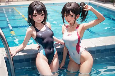 AI Art 競泳水着の女の子 4 by FECHIRO PixAI