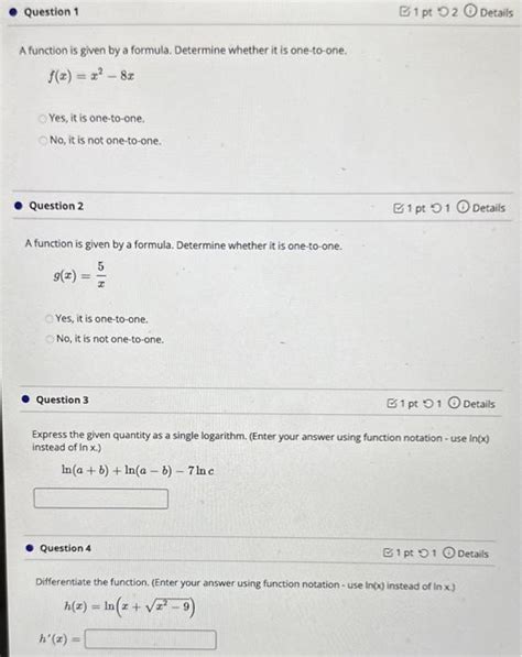 Solved A Function Is Given By A Formula Determine Whether