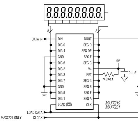 complete max7219 datasheet pinouts features and applications