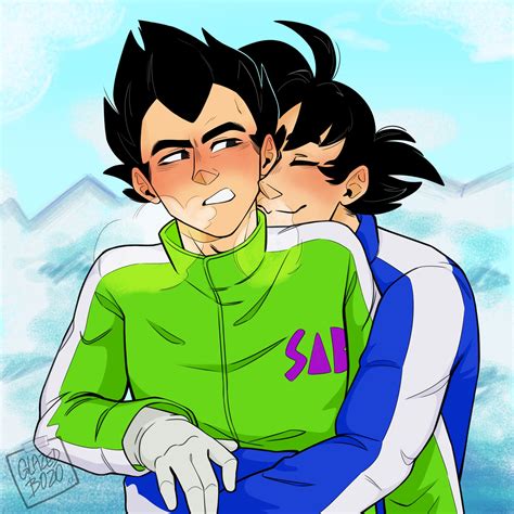 Vegeta X Goku Kiss