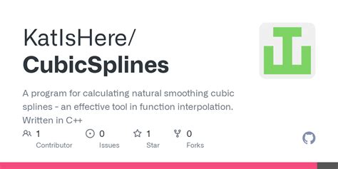 Github Katisherecubicsplines A Program For Calculating Natural