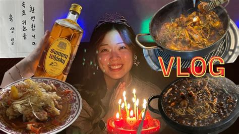 Vlog 주말을 위해 사는 직장인 브이로그 속초고성여행 간 척 친정가기 미리하는 생일파티 속초맛집 가보오토종닭 찐친텐션주의 역시 하이볼은 산토리하이볼