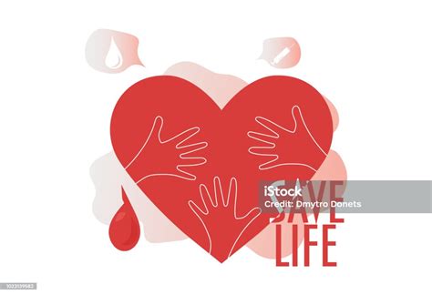혈액 기부 자선 개념 벡터 일러스트입니다 헌 혈 저장 생활 포스터 또는 배너 개념에 대한 스톡 벡터 아트 및 기타 이미지