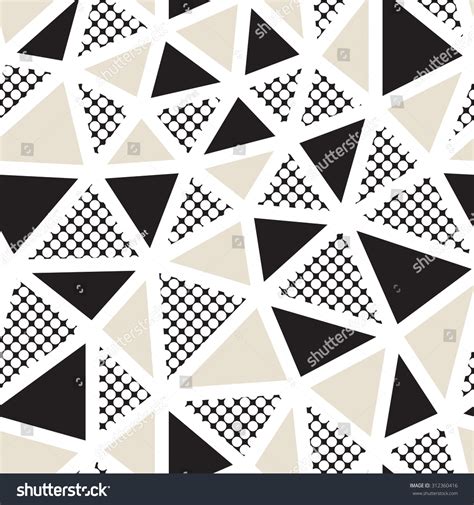 Vector Seamless Pattern Irregular Abstract Grid Graphical Hand Drawn