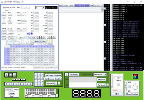 edsim51di educational simulator for the 8051