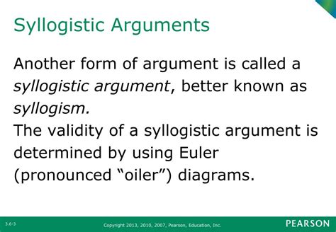 Ppt Section 36 Euler Diagrams And Syllogistic Arguments Powerpoint