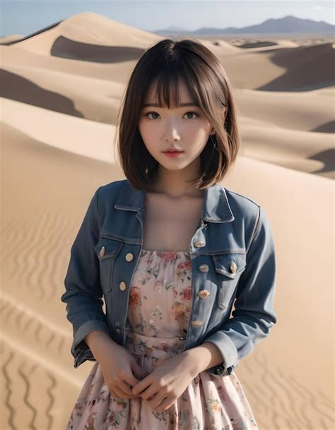 Premium Photo Portrait Of Beatifull Japanese Girl With Cute Dress