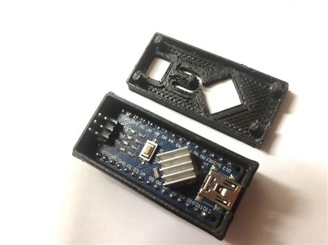 Arduino Nano Case With Heatsink Bore And Reset Button 3d Model 3d Printable Cgtrader