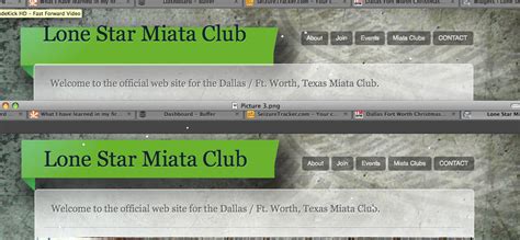 wordpress navbar screws up web site design lone star miata club