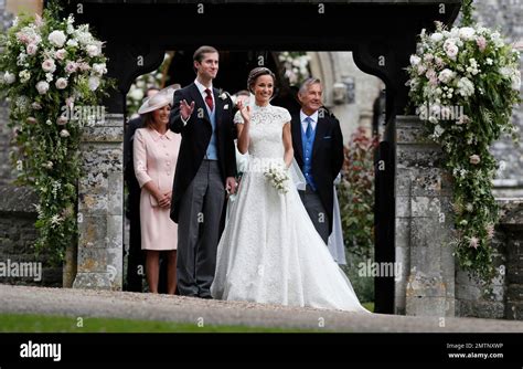 Pippa Middleton And James Matthews Smile After Their Wedding At St Mark