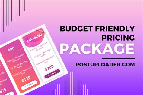 Blog Post Formatting Pricing Plans