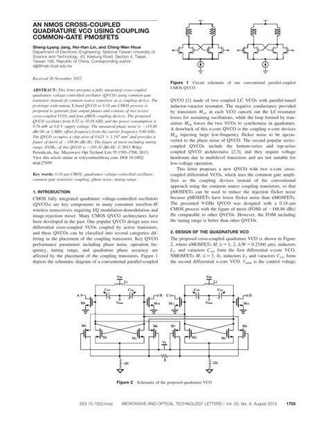 Pdf An Nmos Cross Coupled Quadrature Vco Using Coupling Common Gate Pmosfets Dokumentips