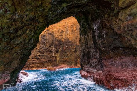 Na Pali Coast Sea Cave Kauai Hawaii Skyline Press