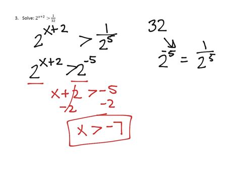 Showme Solving Exponential Equations And Inequalities