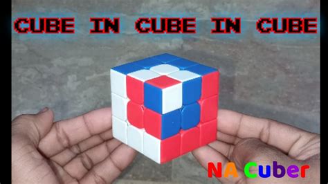 how to make cube in cube in cube pattern on the 3x3 rubik s cube