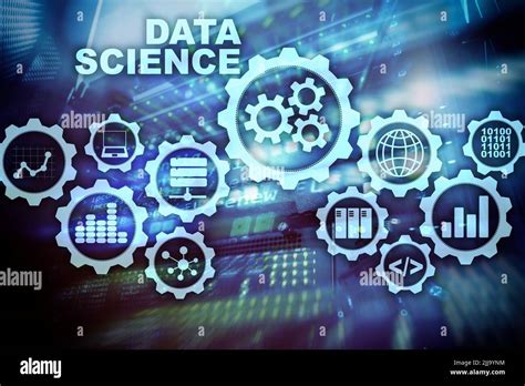 Data Science Artificial Intelligence Concept Futuristic Supercomputer