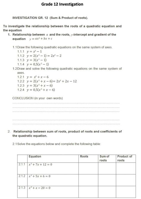 Mathematics Grade 12 Investigation 2022 With Memo My Courses
