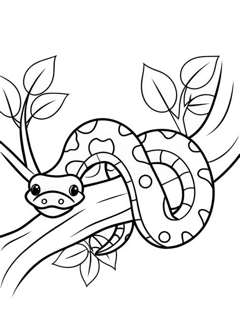 Python Coloring Page Free Printable