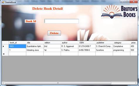 Free Download Book Shop Management System Project In C Net With