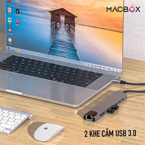 Mua Hub Type C In C Ng Chuy N I Hub Usb Type C To Hdmi Usb Sd Tf Rj Pd Type C