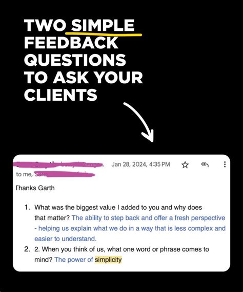 How To Get Great Client Feedback Sales Marketing Founder