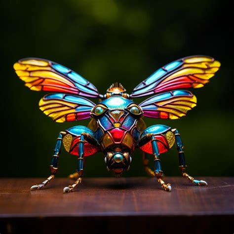 Premium Ai Image Agile Insect With Vibrant Wings
