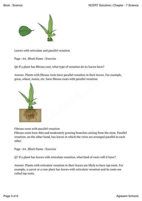 NCERT Solutions Class Science Chapter Getting To Know Plants Question Answer PDF