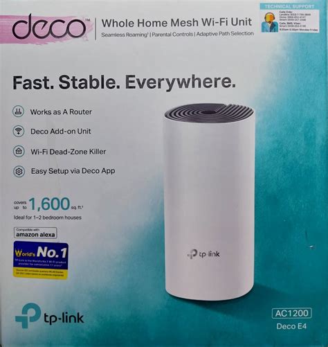Deco Whole Home Mesh Wifi Unit Computers Tech Office Business Technology On Carousell