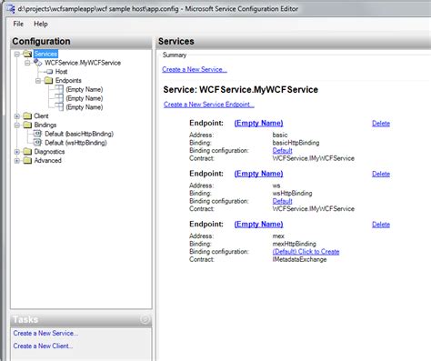 Wcf Define Multiple Services In A Single Appconfig File Stack Overflow
