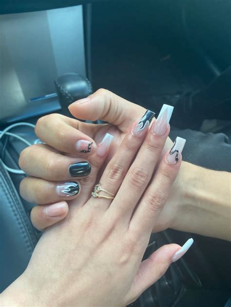 Matching Nails Nail Ideas For Couples Short Coffin Nails Designs