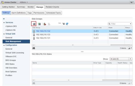 VSAN Setup In VMware Workstation Part 5 Create VSAN Disk Groups