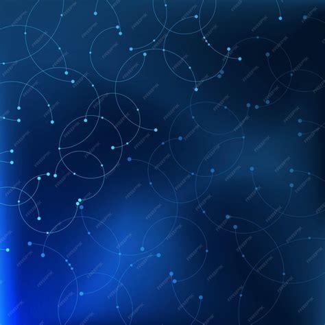 Premium Vector Abstract Circle Lines And Connect The Dots Network