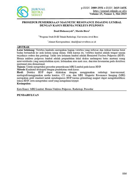 Mri Hnp Lumbalis Pdf