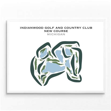 Indianwood Golf And Country Club New Course Mi Golf Course Map Golf
