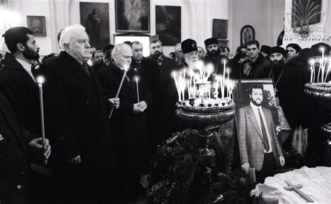 Iverieli ილია Ii ედუარდ შევარდნაძე გიორგი ჭანტურიას დაკრძალვაზე