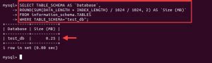 How To Check MySQL Database And Table Size Methods