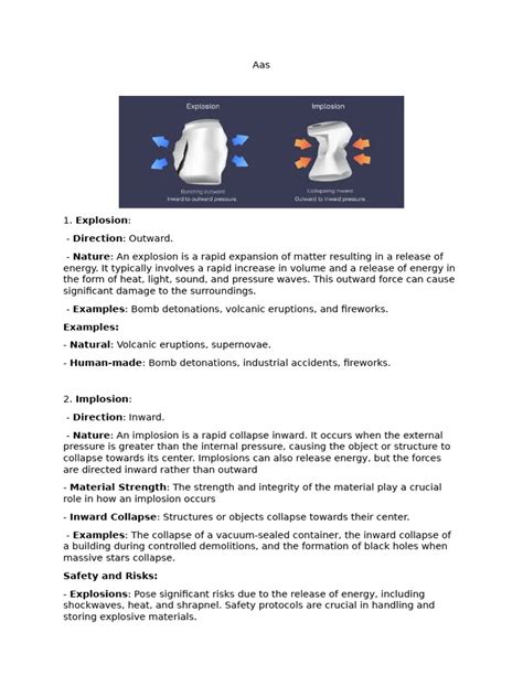 Explosion Vs Implosion Pdf Explosion Astronomy