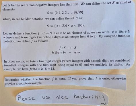 Solved Let S Be The Set Of Non Negative Integers Less Than