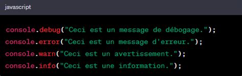 Guide Des Commandes De Console Pour JavaScript